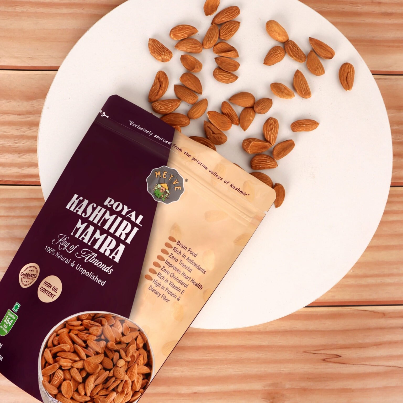 Kashmiri Mamra Almonds | Raw, Fresh & Handpicked | Rich in Omega-3 ...