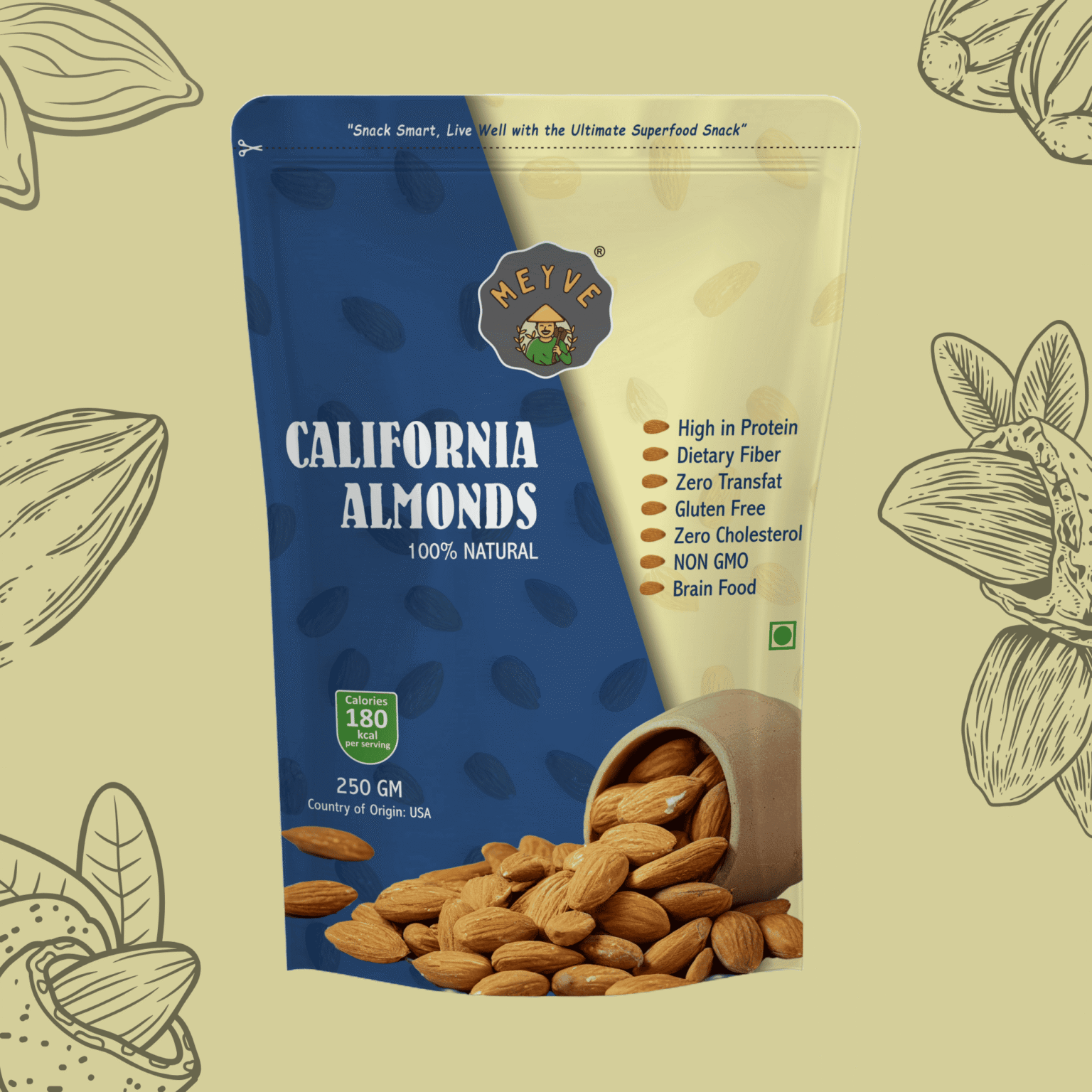 California Almonds | Healthy Protein Snack | Rich in Fiber, Vitamin E ...