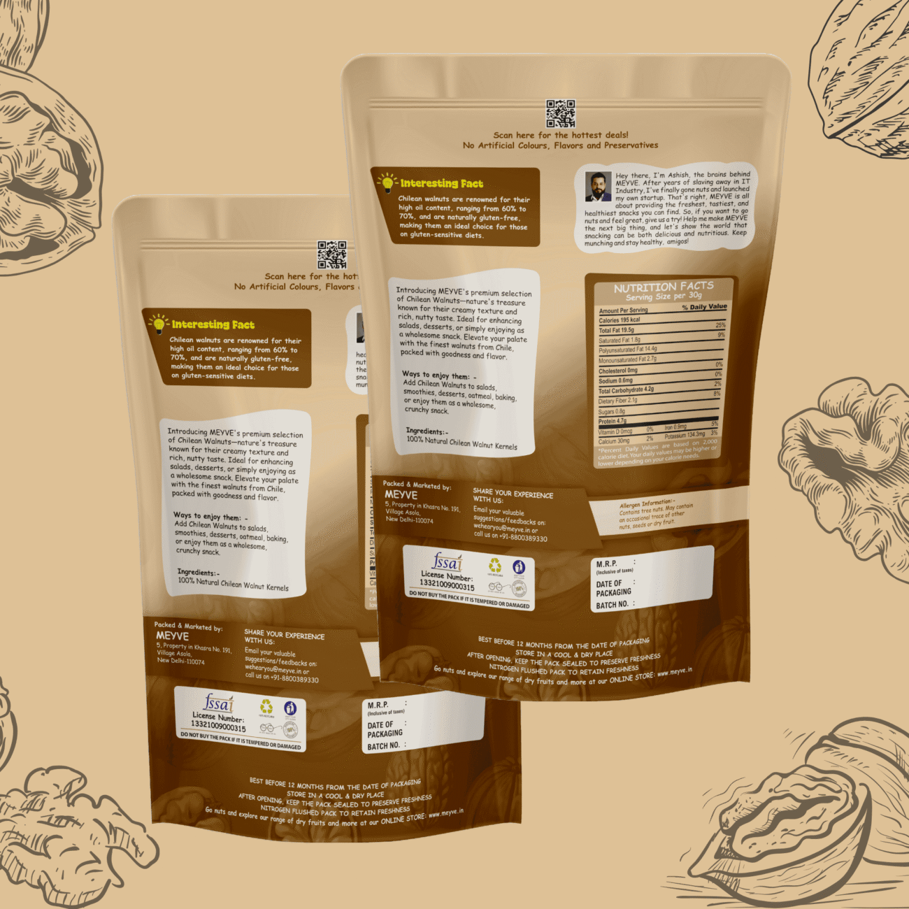 Chilean Walnuts | Raw, Fresh & Handpicked | Rich in Omega-3, Protein ...
