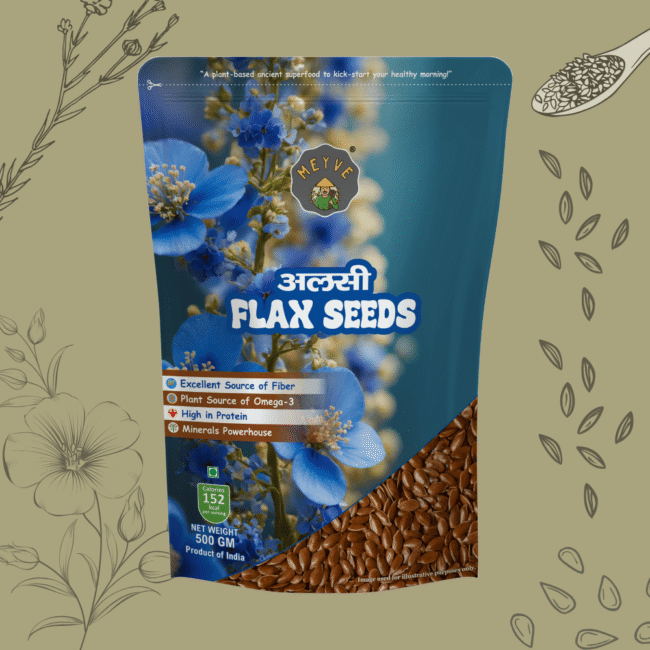 Raw & Natural Flax Seeds | Rich in Omega-3 Fatty Acids, Proteins ...