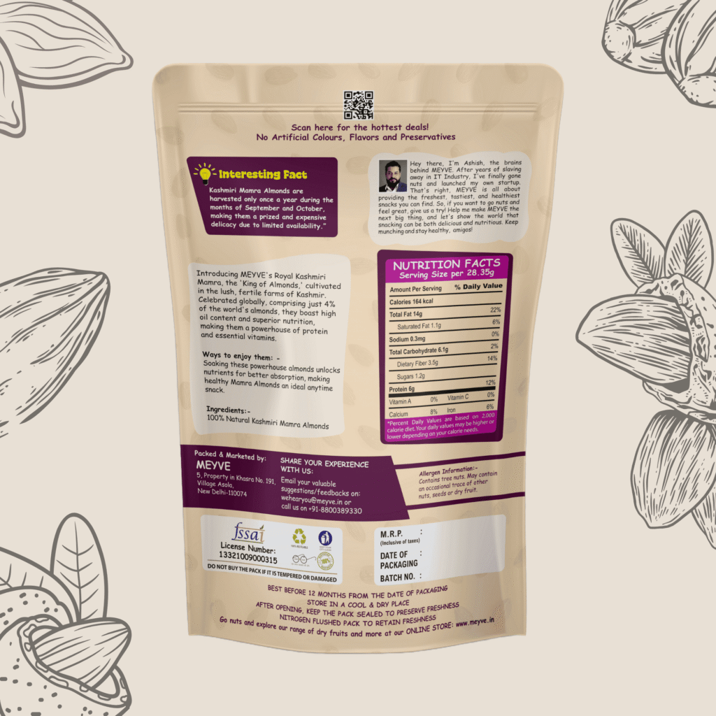 Kashmiri Mamra Almonds | Raw, Fresh & Handpicked | Rich in Omega-3 ...